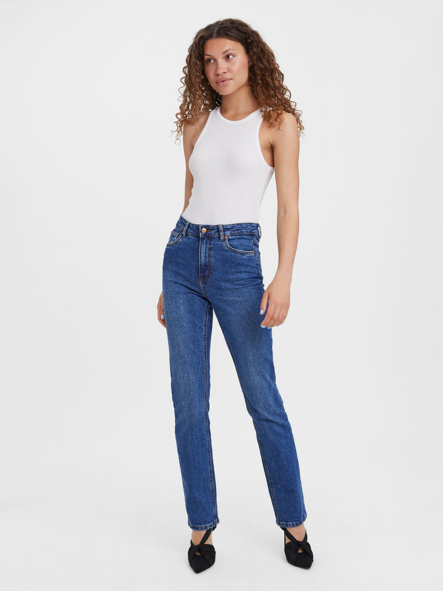Vero Moda Drew Straight Jeans - Blue – Minsky London Ltd