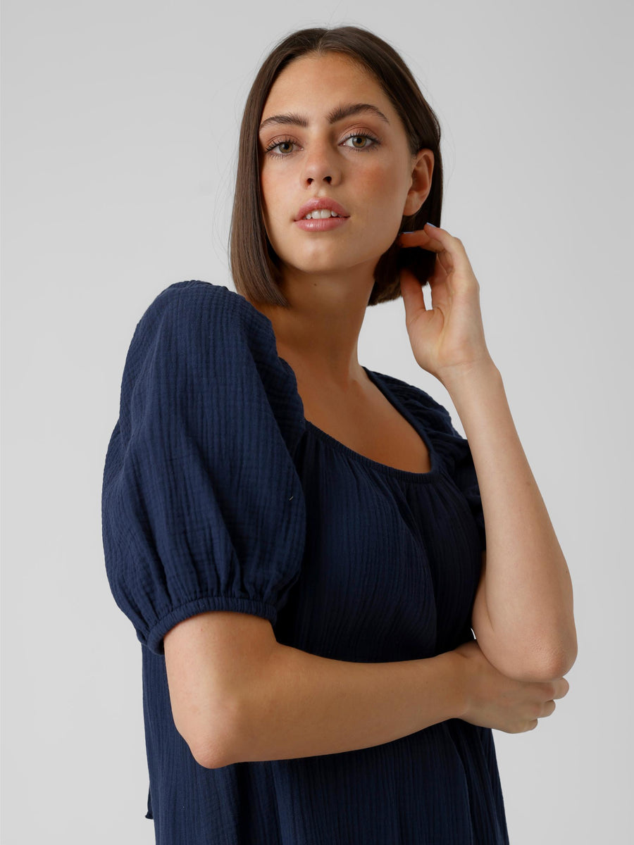 Vero Moda Natali Dress - Navy – Minsky London Ltd